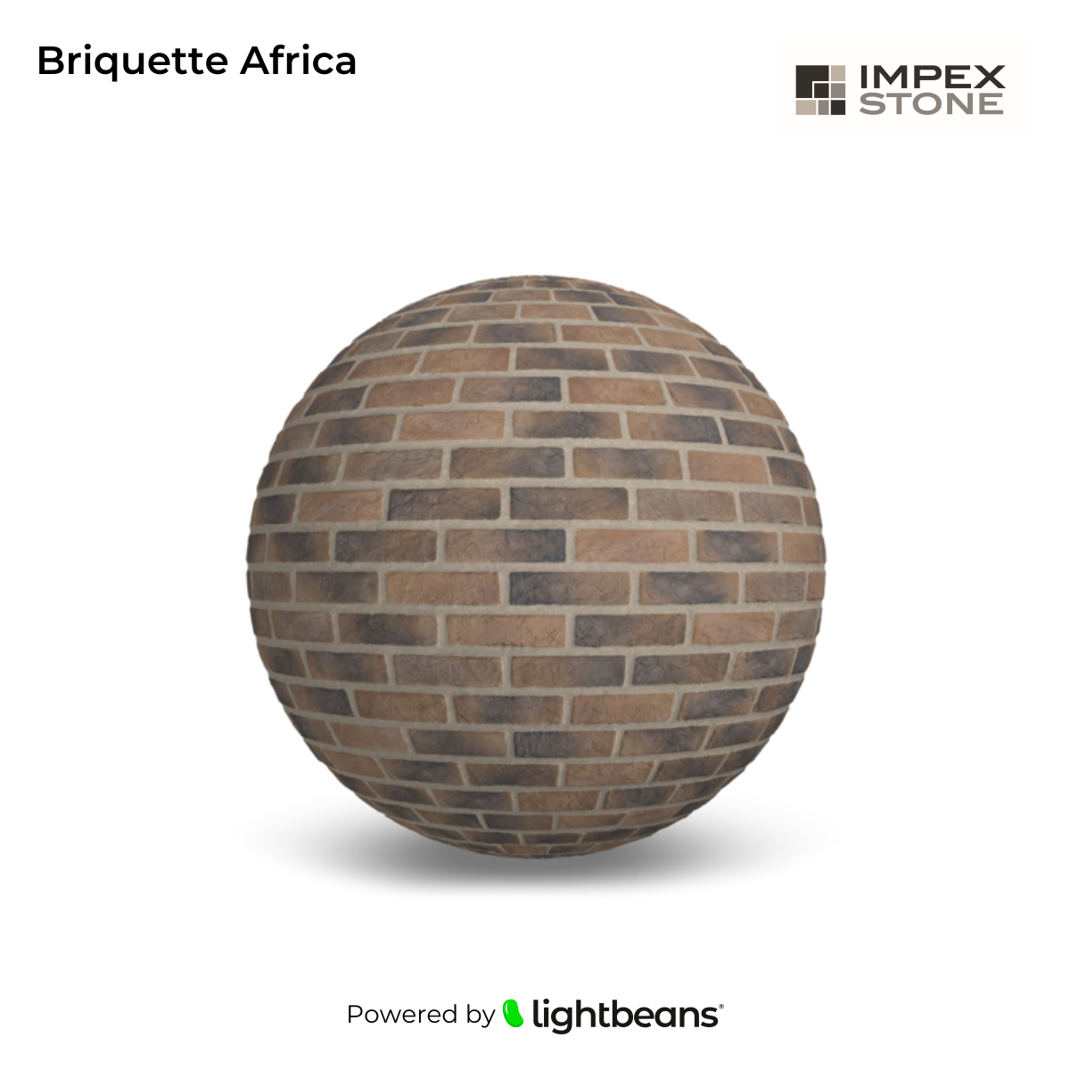 Texture Briquette Africa de Impex Stone | Lightbeans