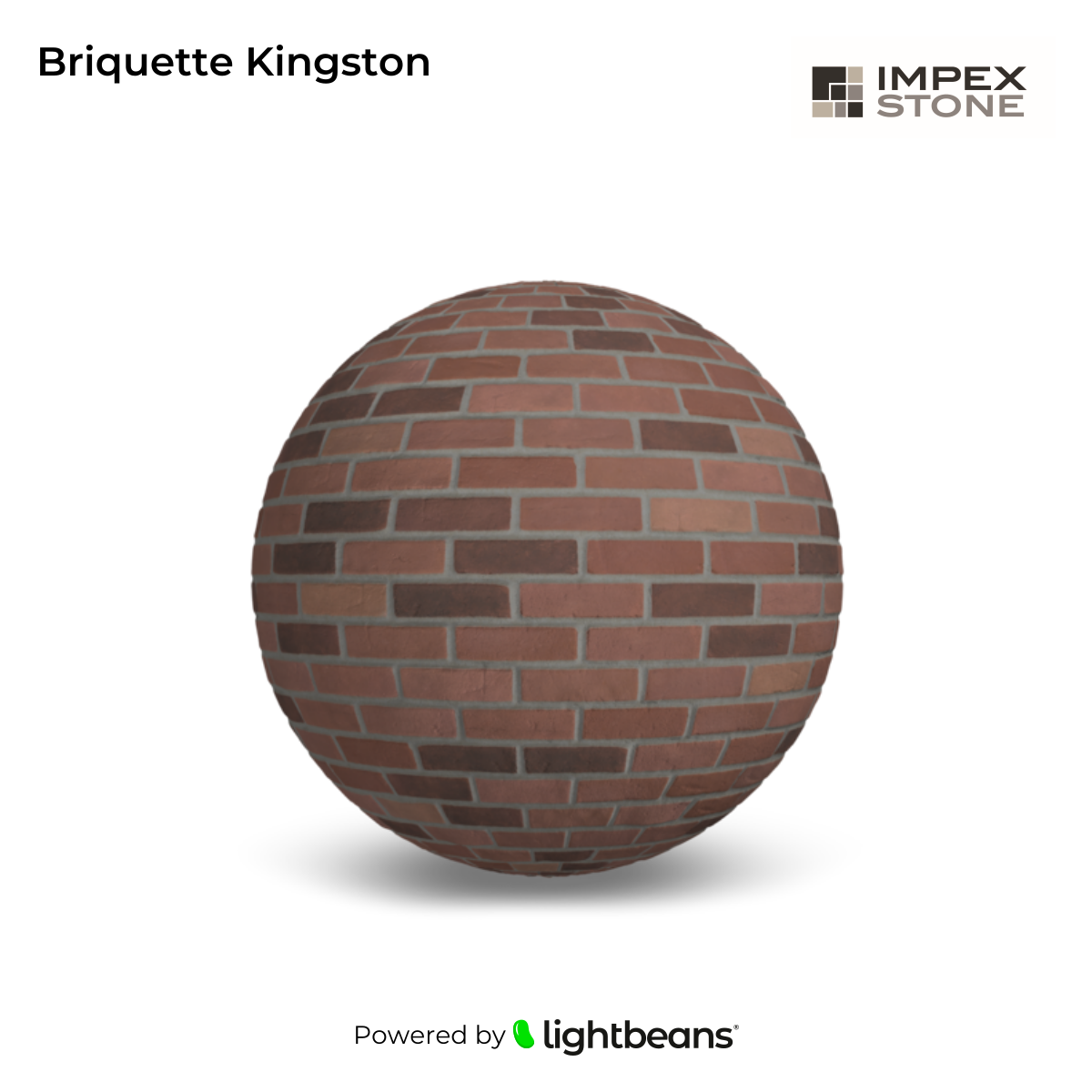 Texture Briquette Kingston de Impex Stone | Lightbeans