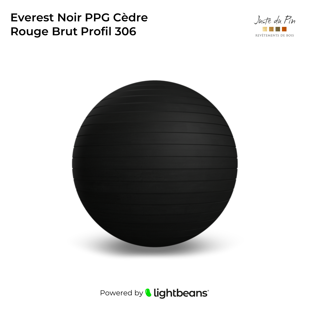 Texture Everest Noir PPG Cèdre Rouge Brut Profil 306 de Juste du Pin ...
