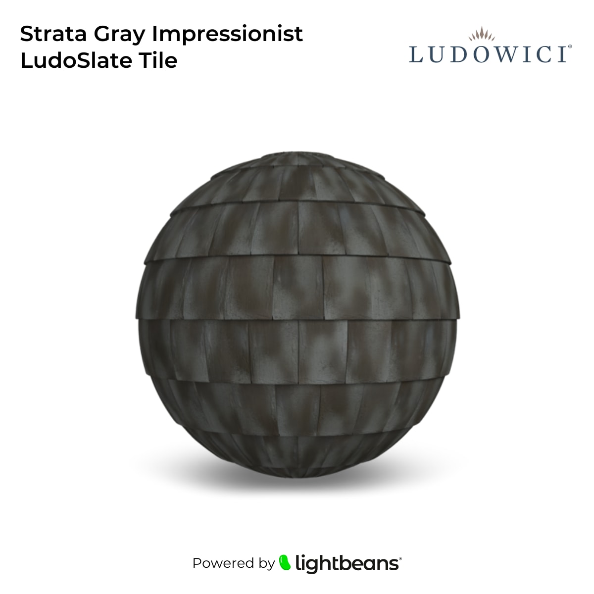Texture Strata Gray Impressionist LudoSlate Tile de Ludowici Roof Tile ...