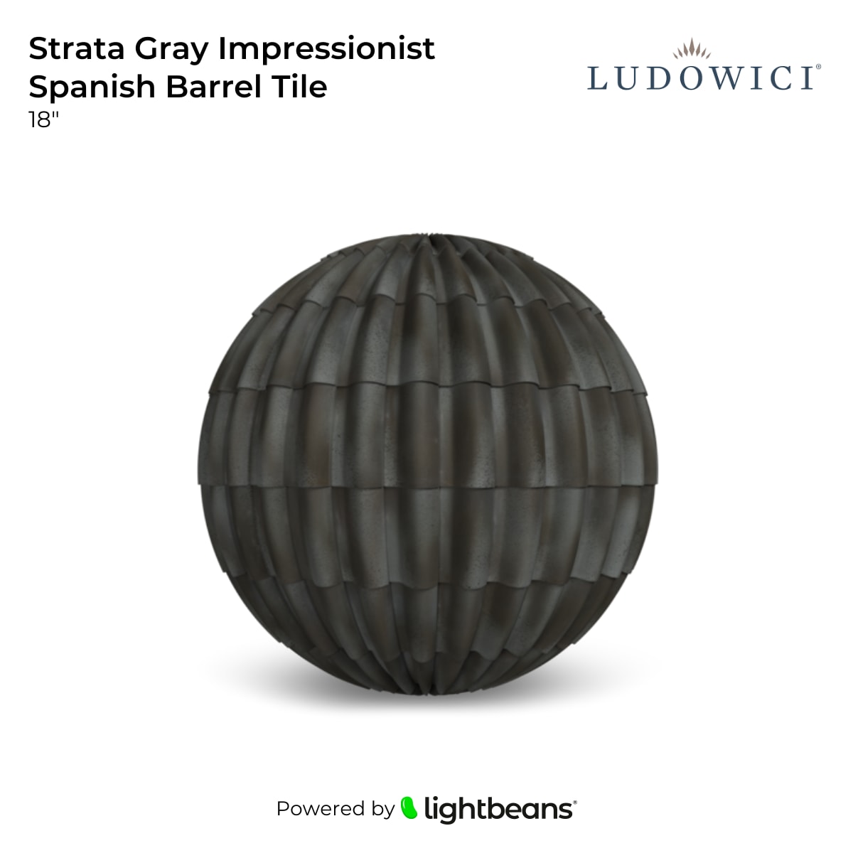 Texture Strata Gray Impressionist Spanish Barrel Tile de Ludowici Roof ...
