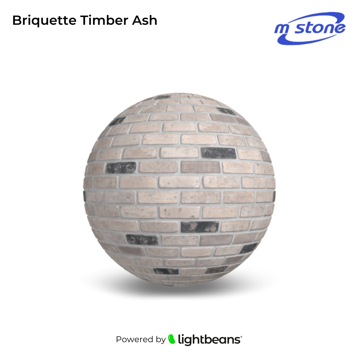 Texture Briquette Timber Ash de MStone | Lightbeans