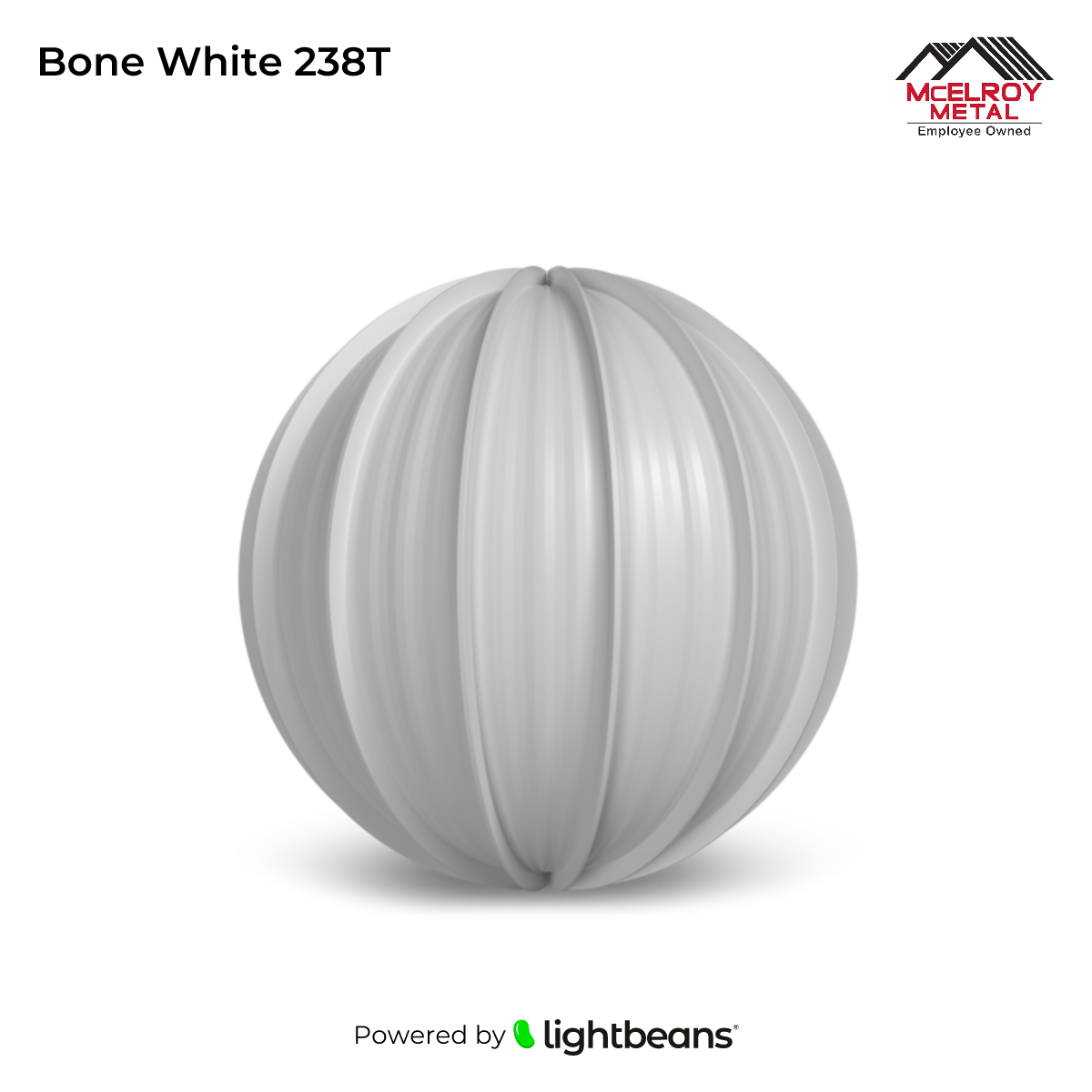 Texture Bone White 238T de McElroy Metal | Lightbeans