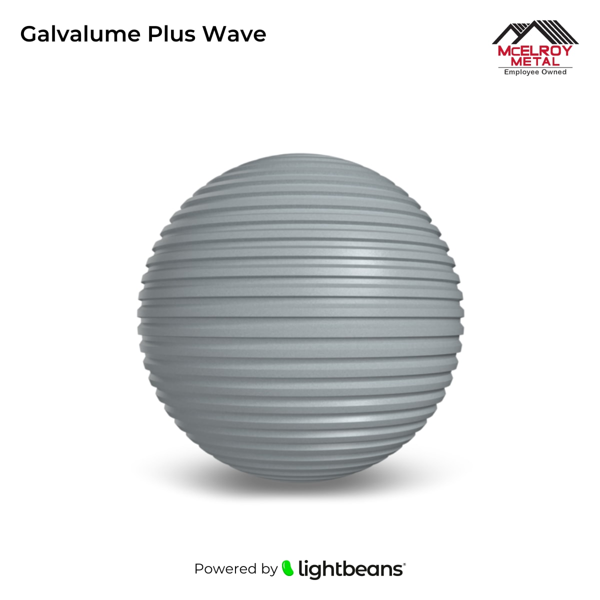 Texture Galvalume Plus Wave de McElroy Metal | Lightbeans