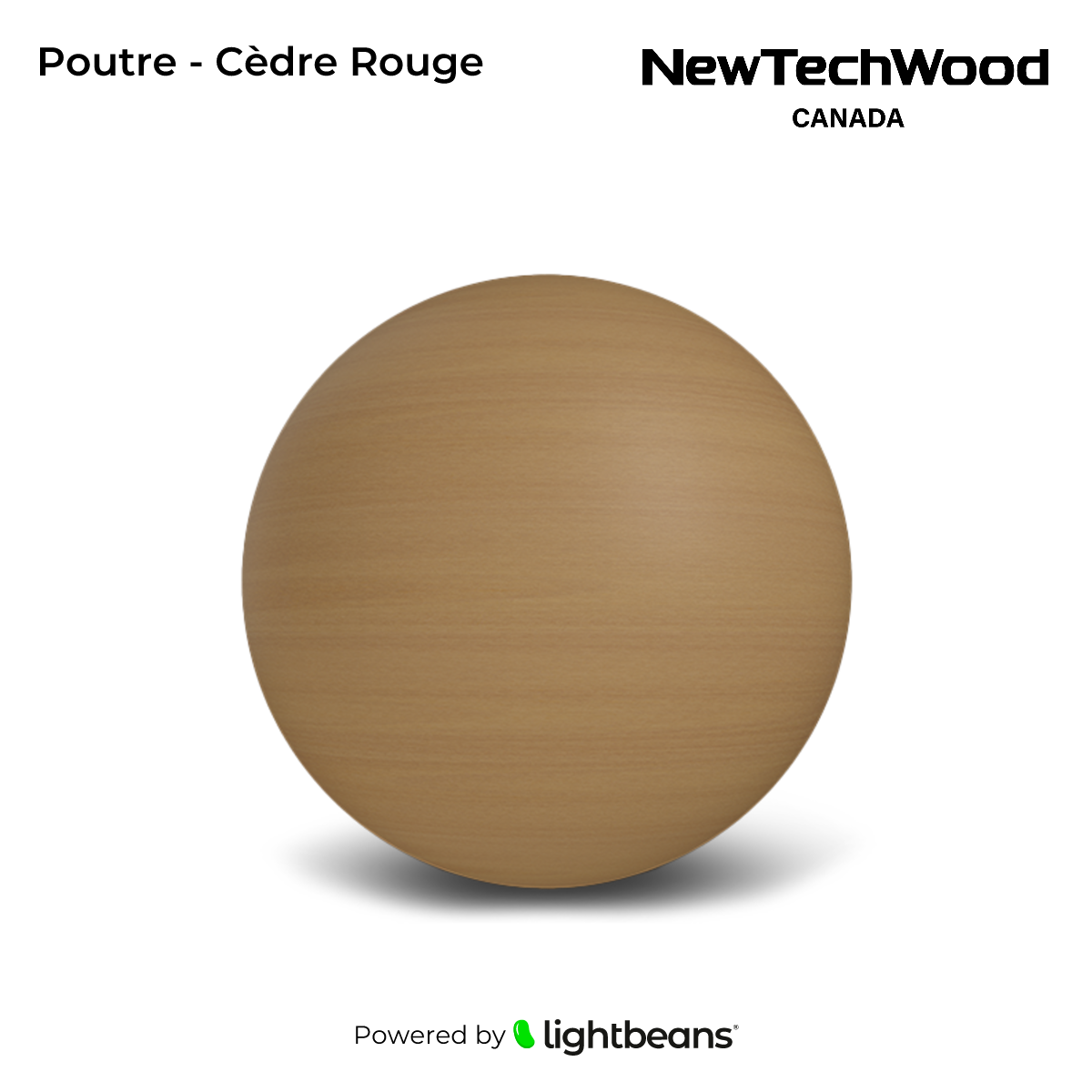 Texture Poutre - Cèdre Rouge de NewTechWood Canada | Lightbeans