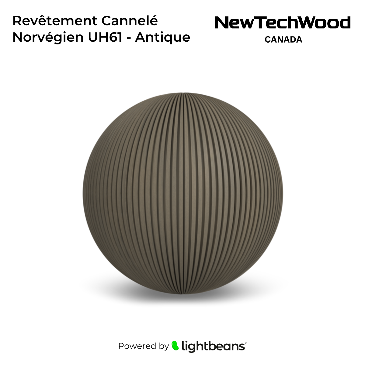 Texture Revêtement Cannelé Norvégien UH61 - Antique de NewTechWood ...