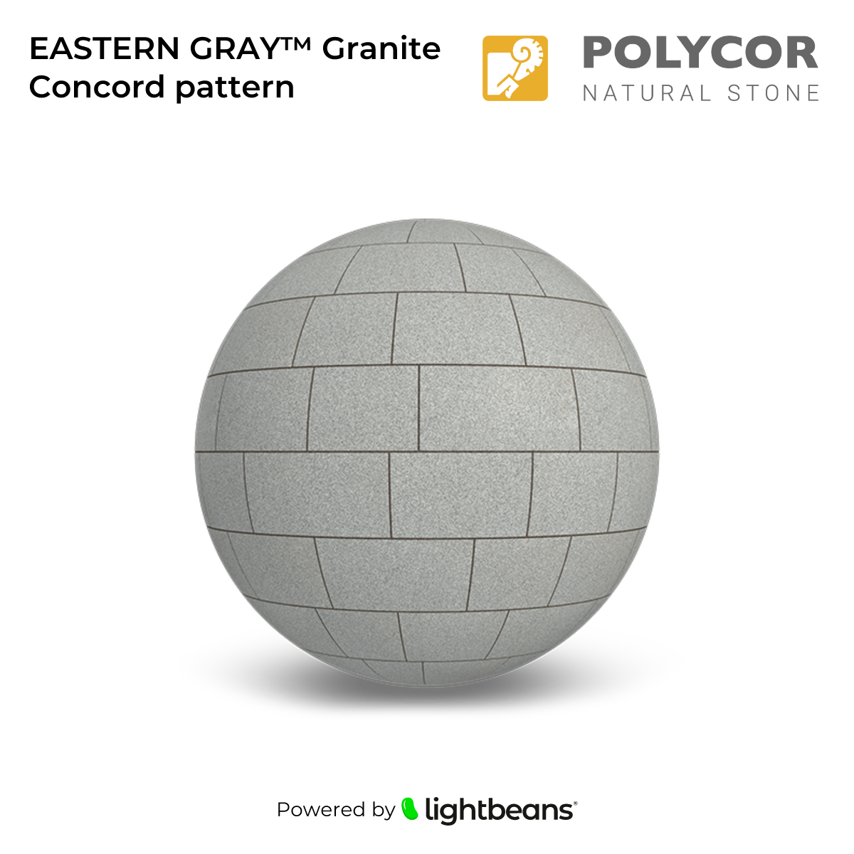 Texture EASTERN GRAY™ Granite Concord pattern de Polycor | Lightbeans