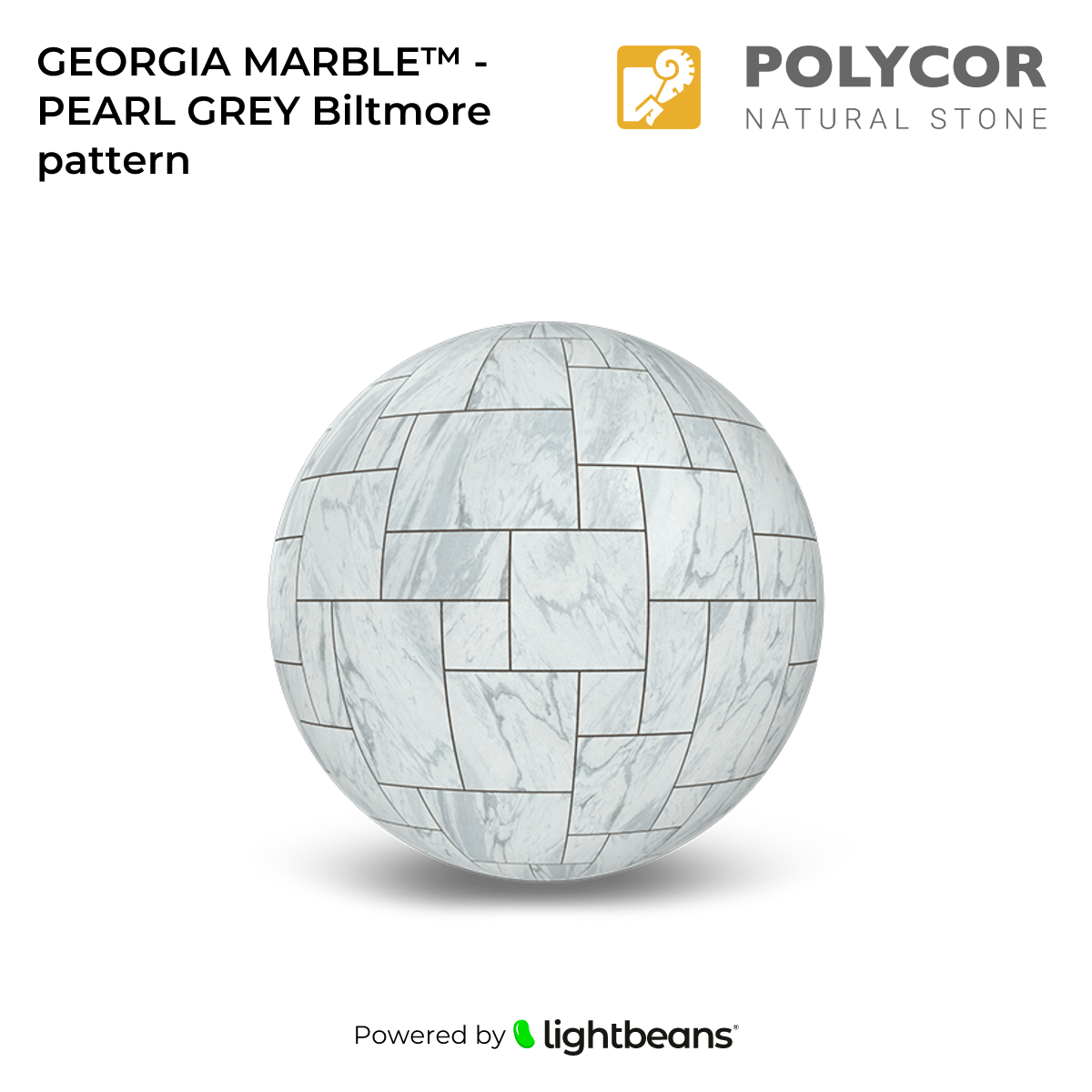 Texture GEORGIA MARBLE™ ‐ PEARL GREY Biltmore pattern de Polycor ...