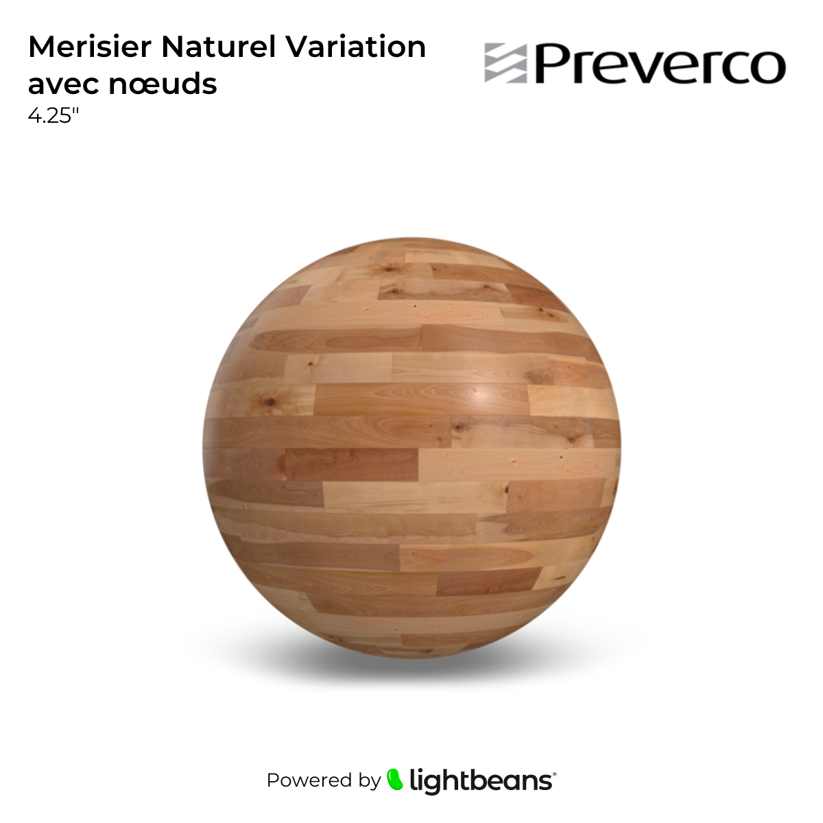 Texture Merisier Naturel Variation avec noeuds Satin Lisse de Preverco ...