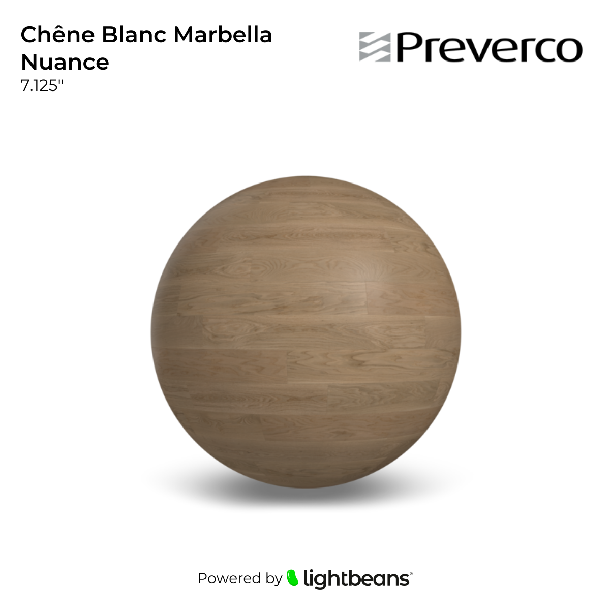 Texture Chêne Blanc Marbella Nuance de Preverco | Lightbeans