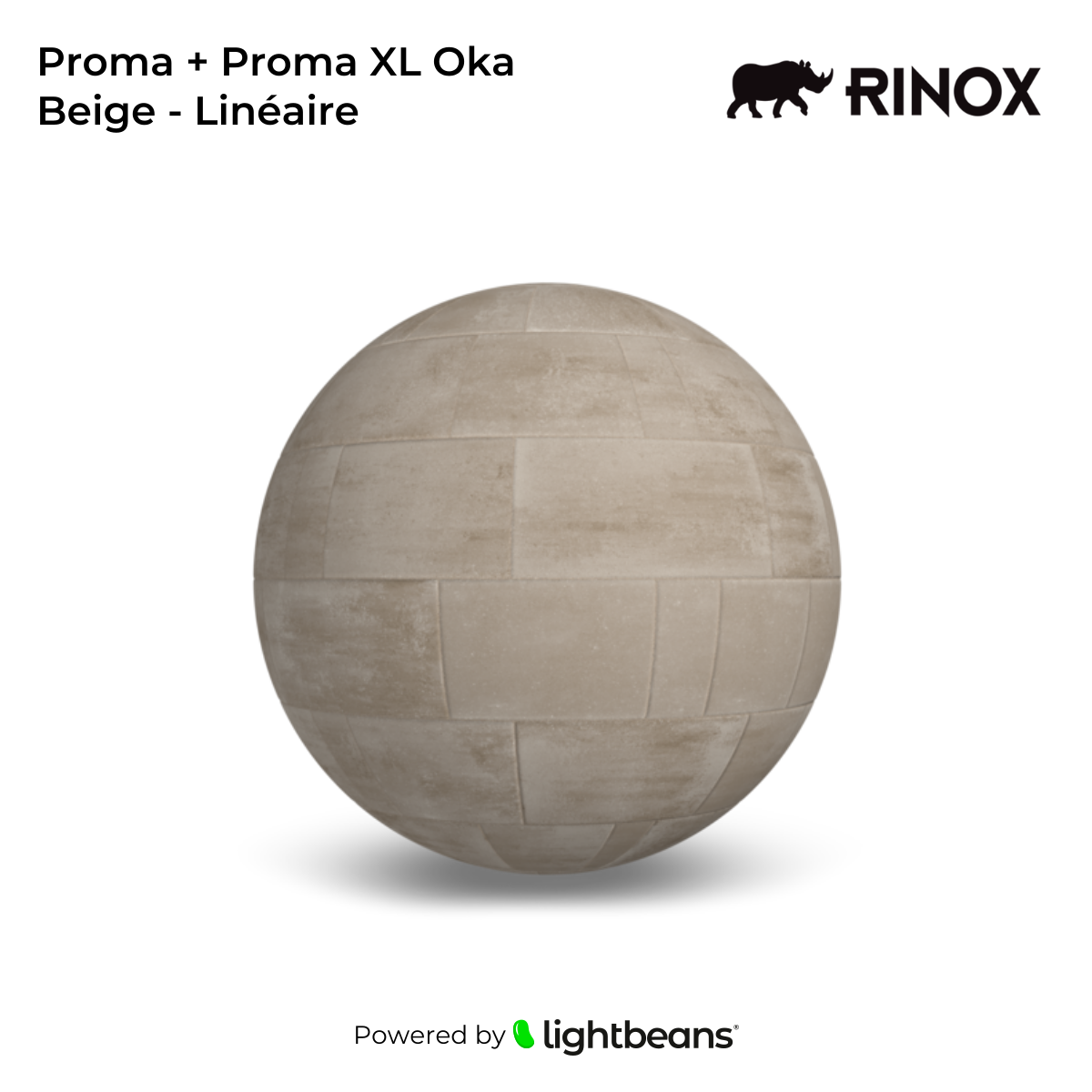 Texture Proma + Proma XL Oka Beige - Linéaire de Rinox | Lightbeans