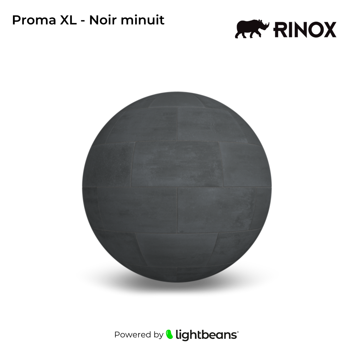 Texture Proma XL - Noir minuit de Rinox | Lightbeans