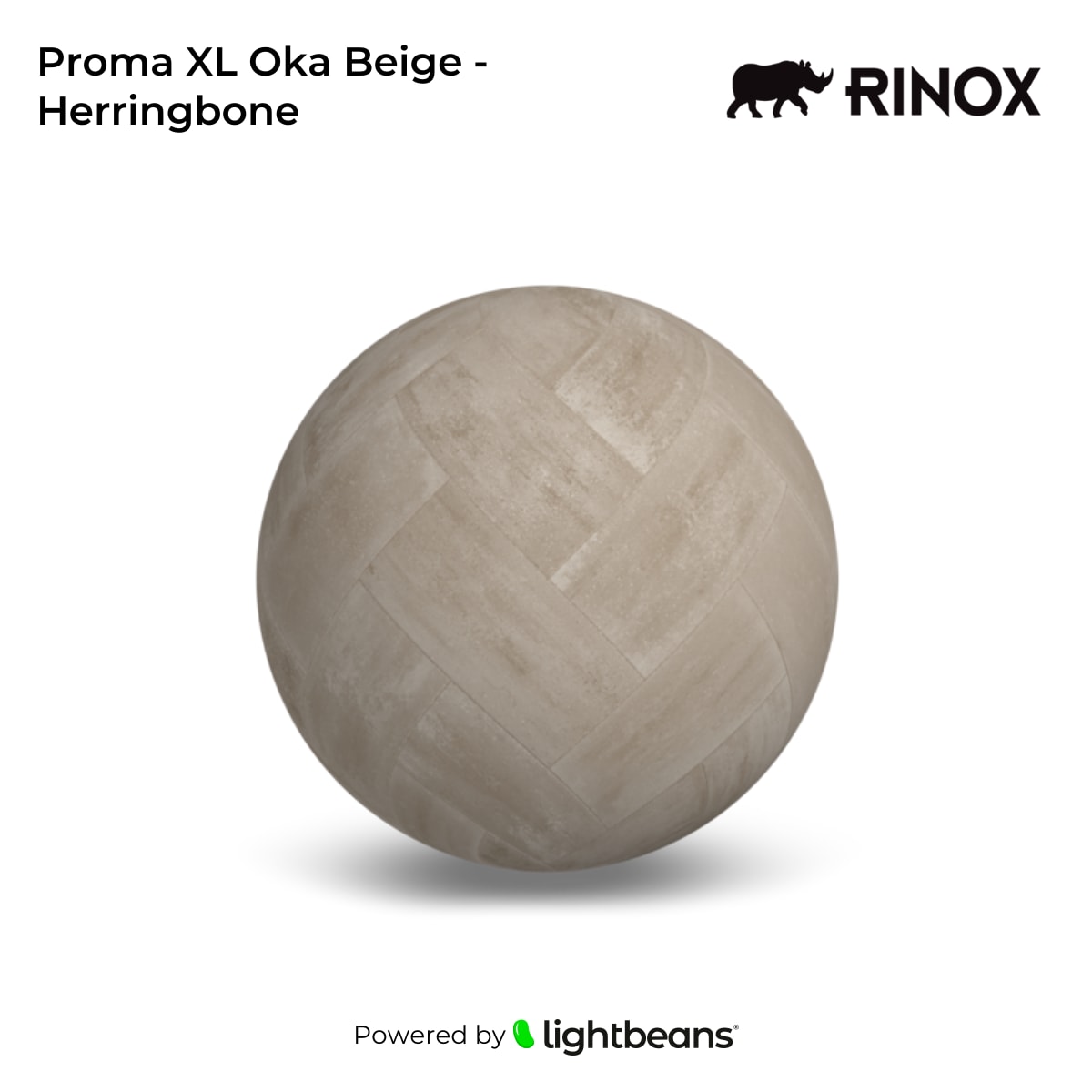 Texture Proma XL Oka Beige - Herringbone de Rinox | Lightbeans