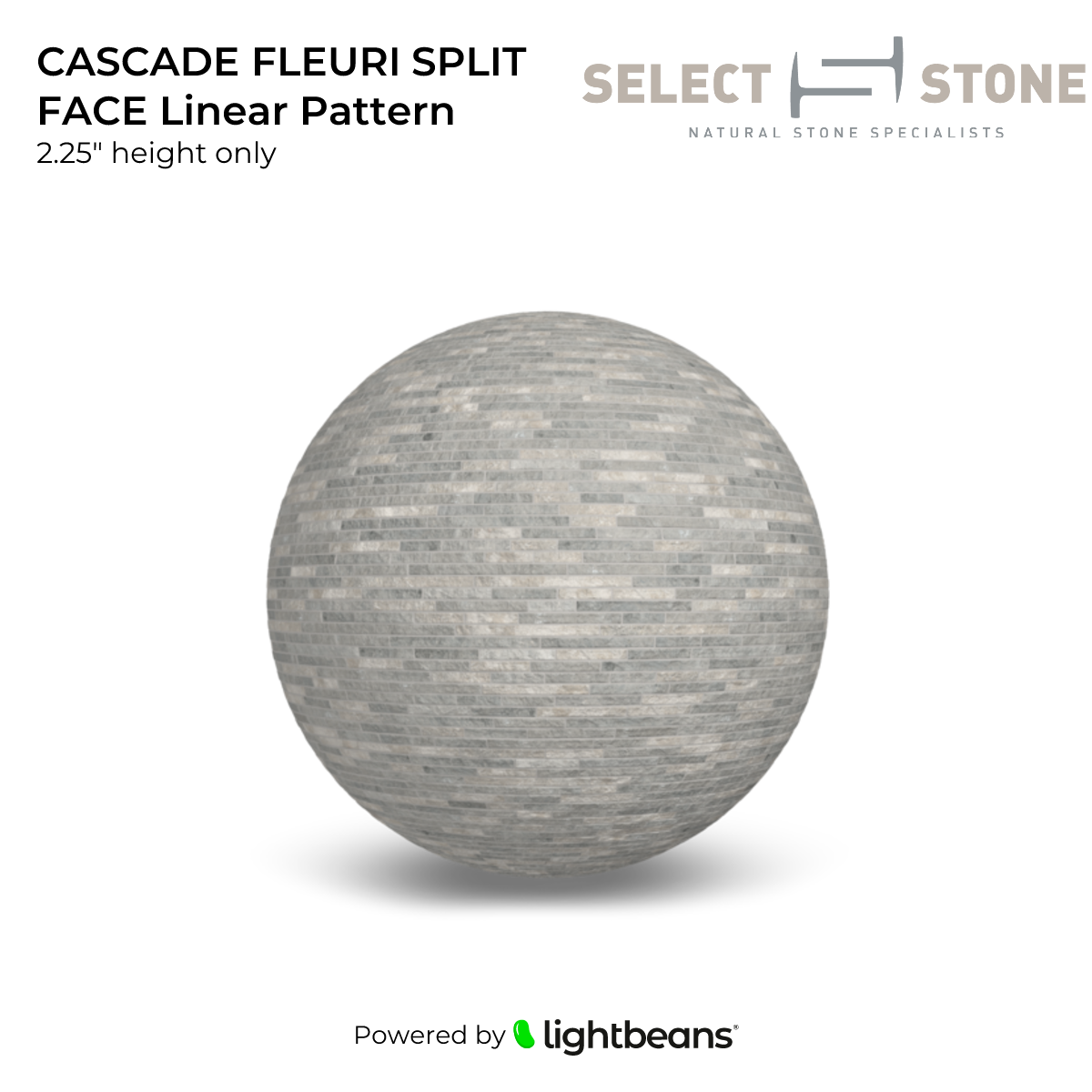Texture CASCADE FLEURI SPLIT FACE Linear Pattern de Select Stone Supply ...