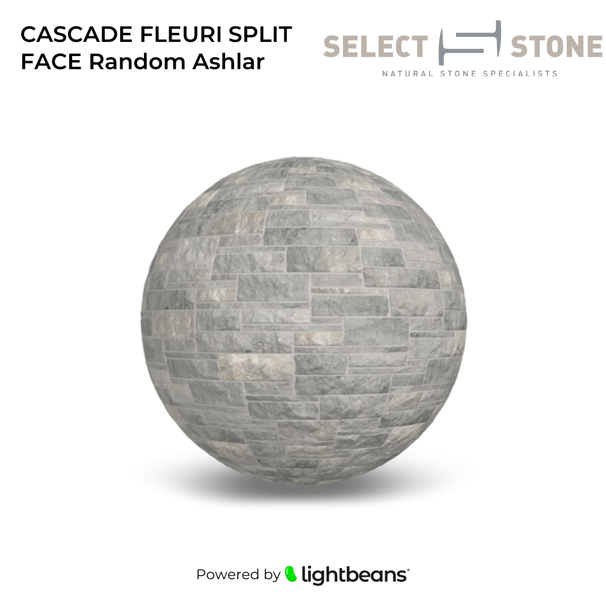 Texture CASCADE FLEURI SPLIT FACE Random Ashlar de Select Stone Supply ...