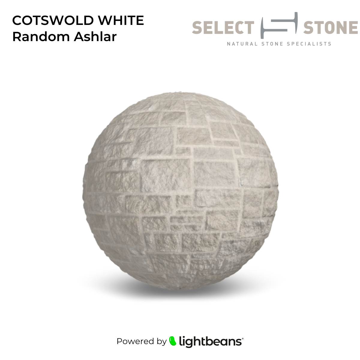 Texture COTSWOLD WHITE Random Ashlar de Select Stone Supply | Lightbeans