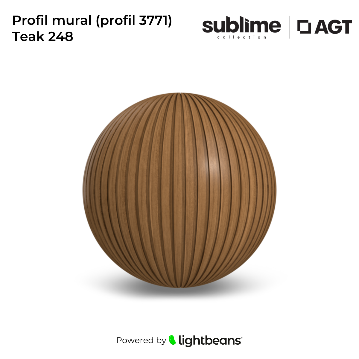 Texture Profil mural (profil 3771) Teak 248 de Sublime | Lightbeans