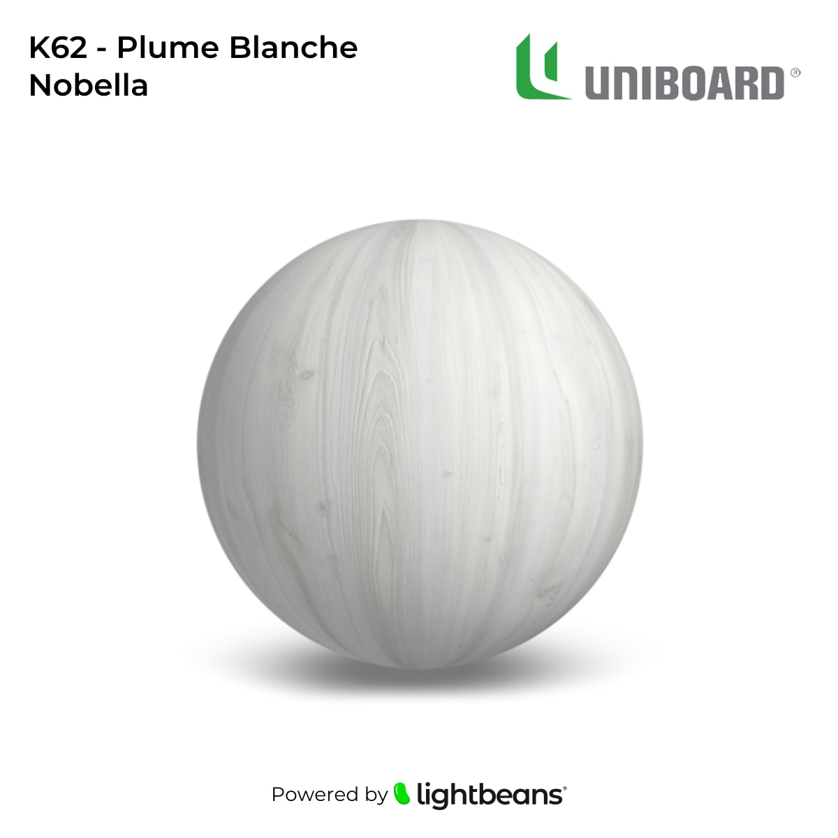 Texture K62 - Plume Blanche Nobella de Uniboard | Lightbeans