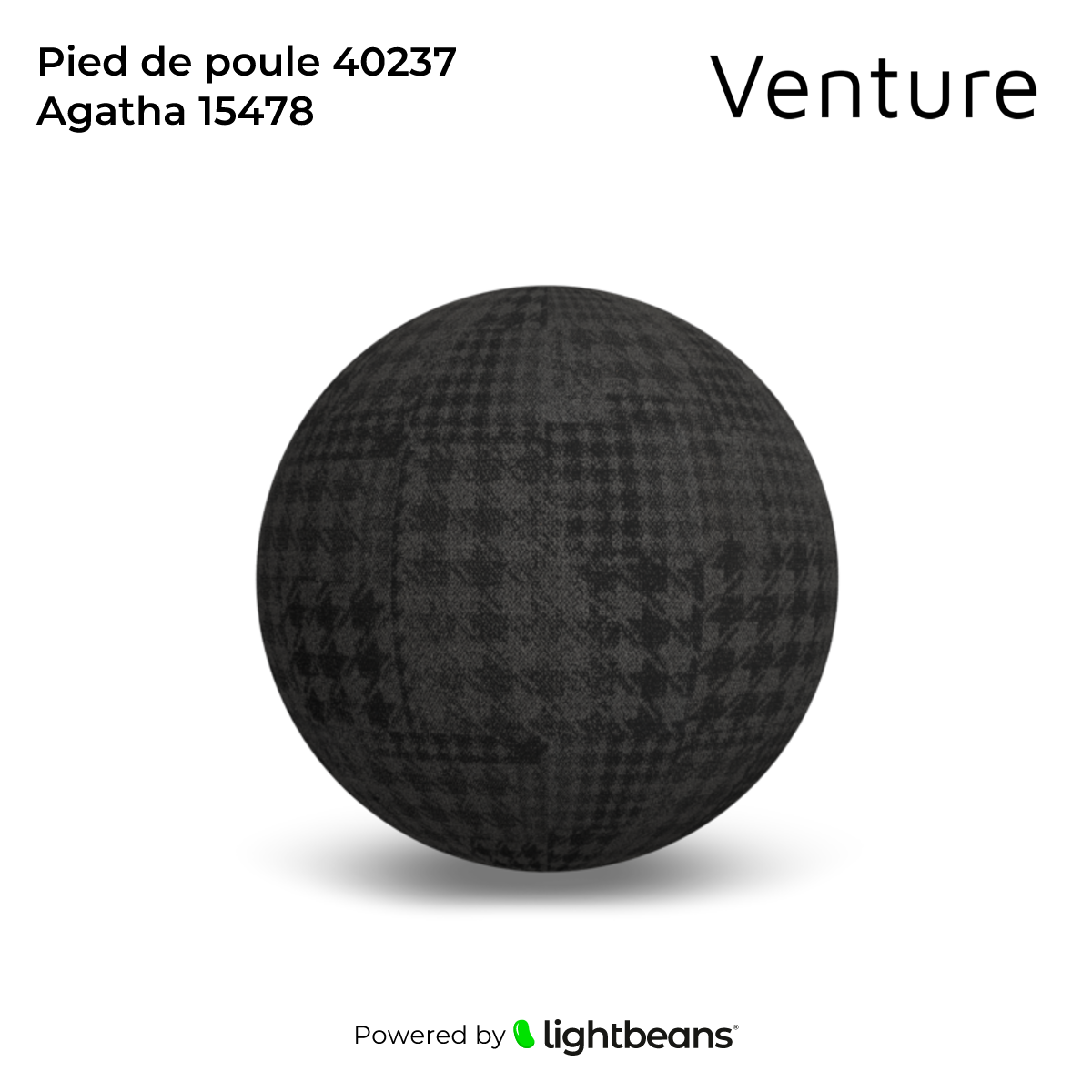 Texture Pied de poule 40237 Agatha 15478 de Venture Carpets | Lightbeans