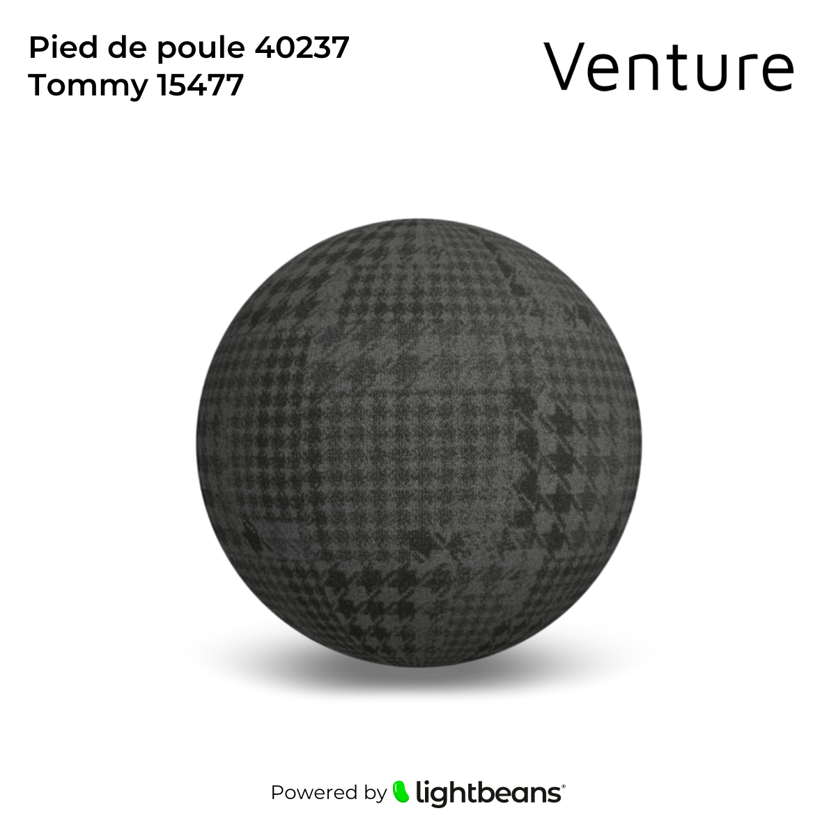 Texture Pied de poule 40237 Tommy 15477 de Venture Carpets | Lightbeans