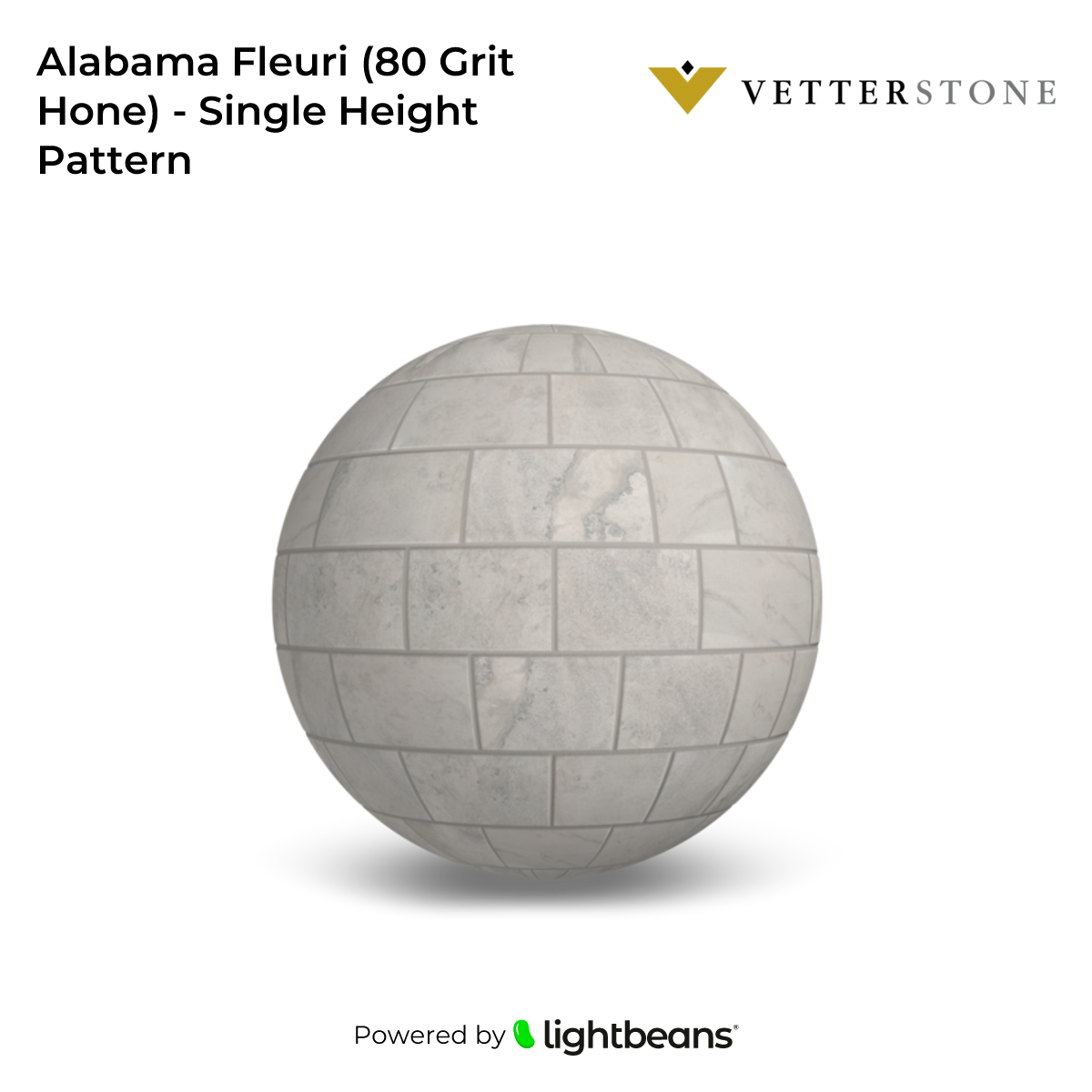 Texture Alabama Fleuri (80 Grit Hone) - Single Height Pattern de Vetter ...