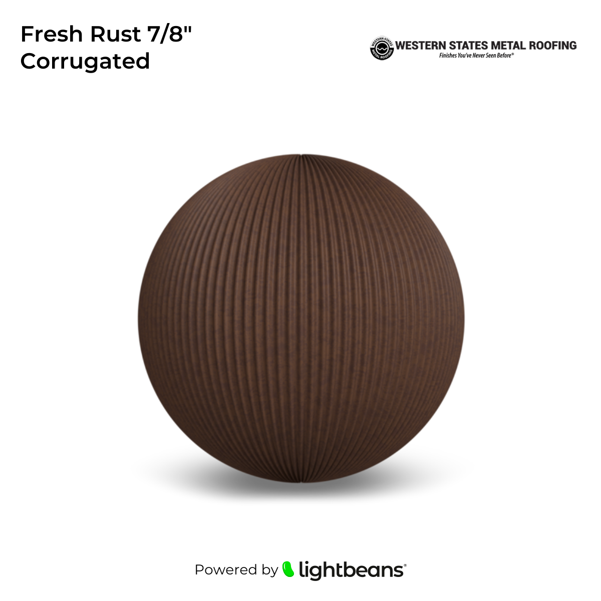 Texture Fresh Rust 7/8" Corrugated de Western States Metal Roofing ...