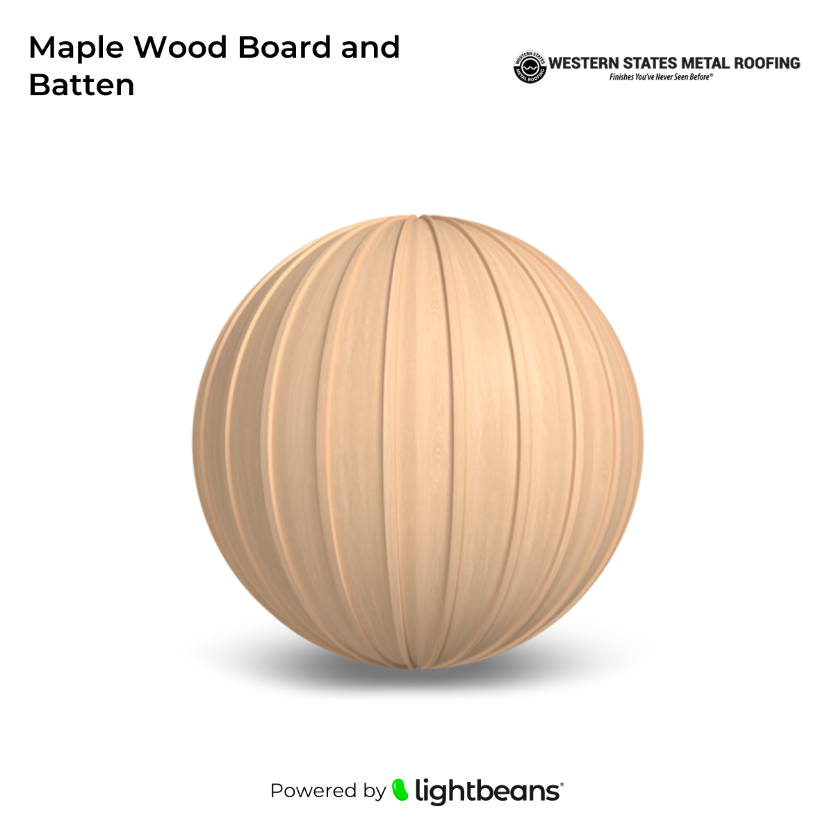 Texture Maple Wood Board and Batten de Western States Metal Roofing ...