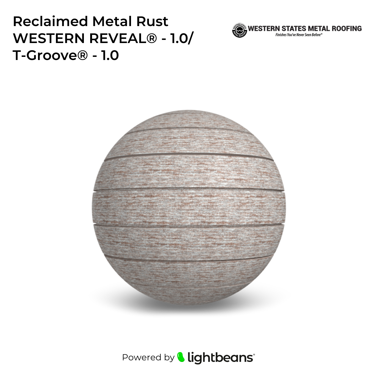 Texture Reclaimed Metal Rust WESTERN REVEAL® - 1.0/T-Groove® - 1.0 de ...